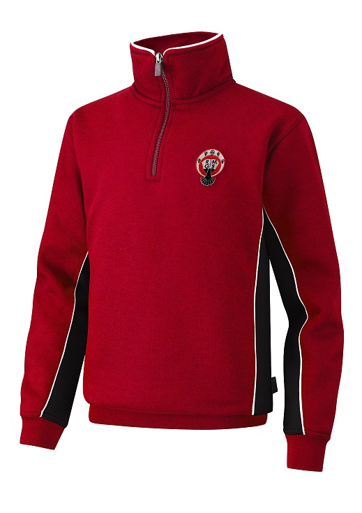 RAINHAM MARK GRAMMAR SCHOOL - SPORTS ZIP TOP EMBROIDERED INITIALS ...