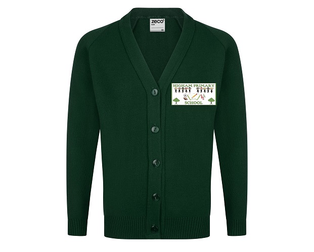 HIGHAM PRIMARY SCHOOL - HIGHAM PRIMARY KNITTED CARDI - School Time LTD